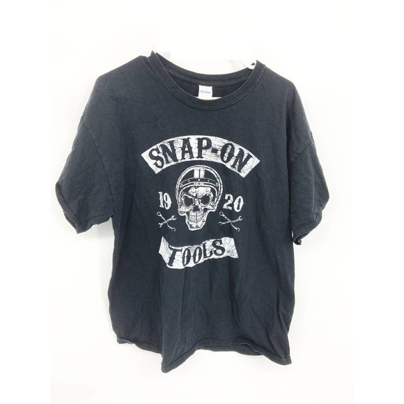Snap-on | Shirts | Mens Snapon Tools 92 Skull Black Tshirt Size Xl ...
